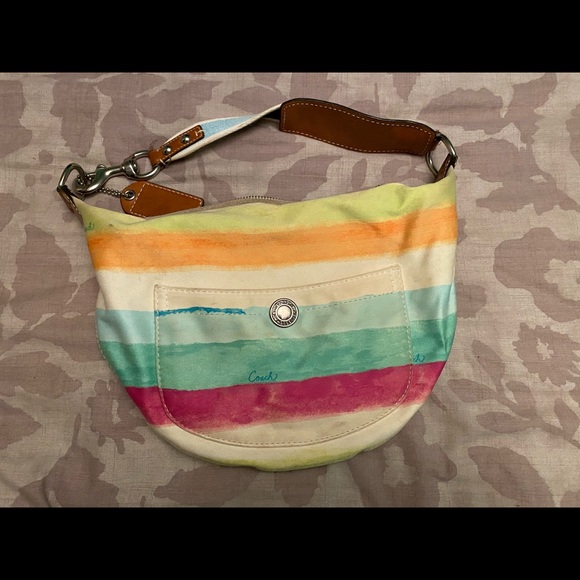 Coach | Bags | Coach Watercolor Rainbow Bag | Poshmark